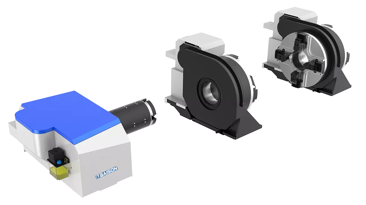 Three Chucks Zero Tailing Heavy Duty Laser Cutting Machine ...